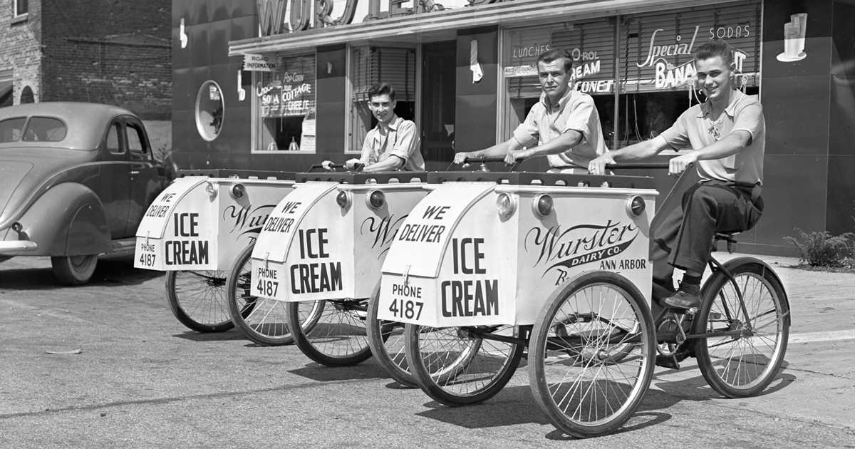 Prima reclamă la înghețată